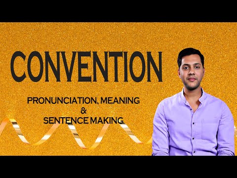 Convention - Meaning & Pronunciation Word World Audio Video Dictionary