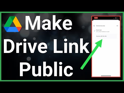How To Make Google Drive Link Public
