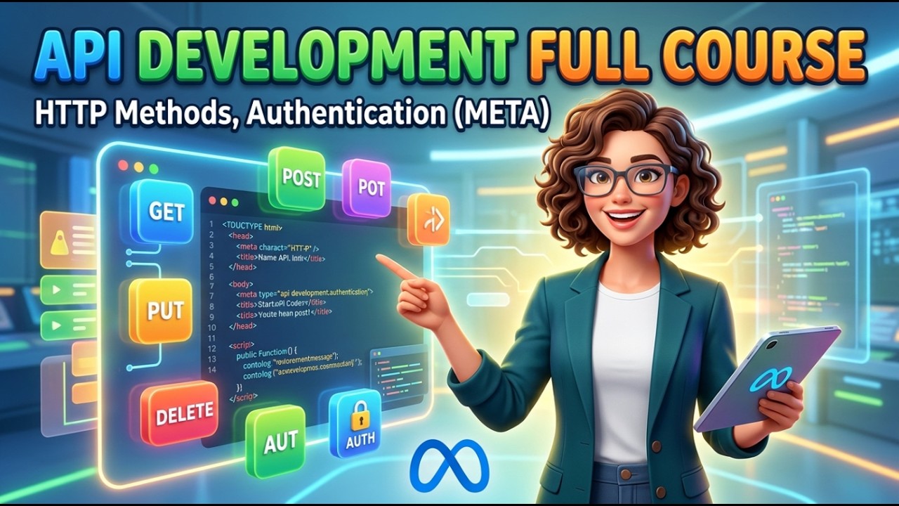 API Development Full Course | HTTP Methods, Authentication (META)