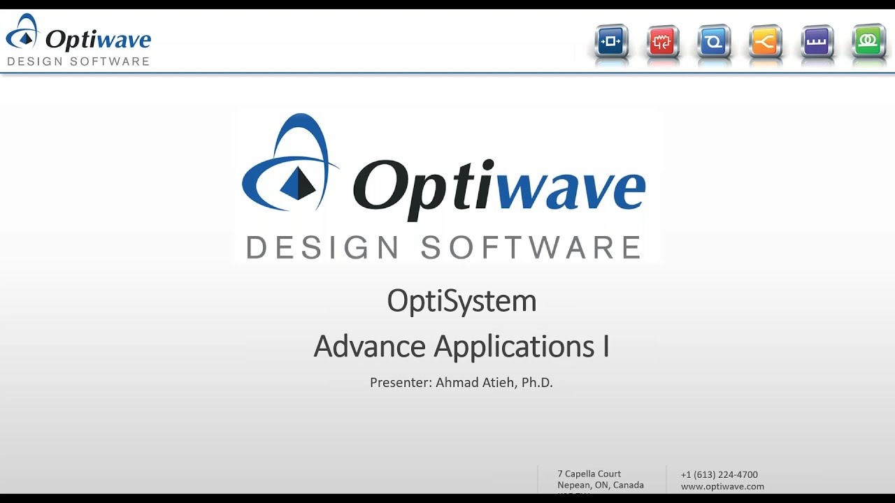 OptiSystem  Advanced Applications I