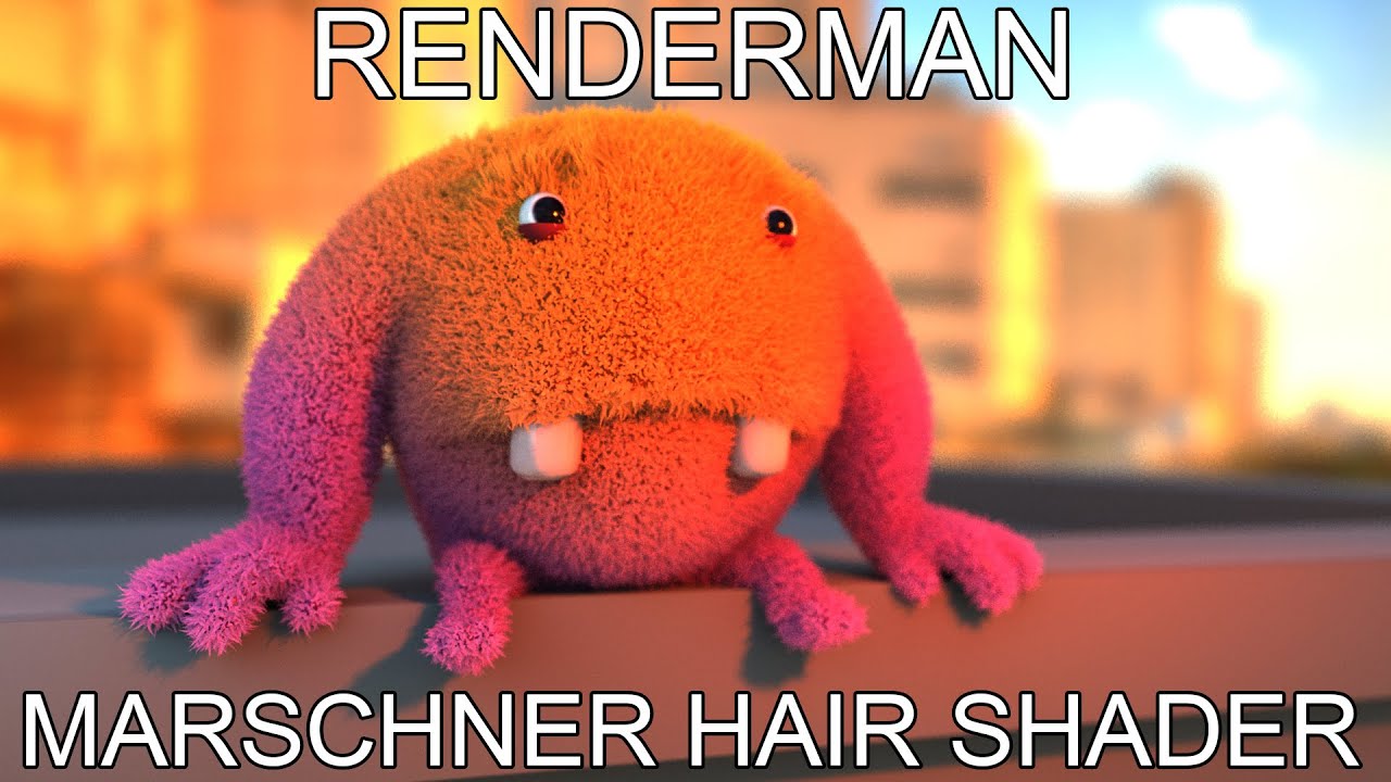 Renderman 20 Marschner Hair Shader Tutorial