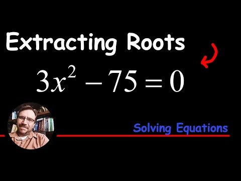 How to Solve by Extracting Square Roots - ISOLATE FIRST - A Quadratic Equation