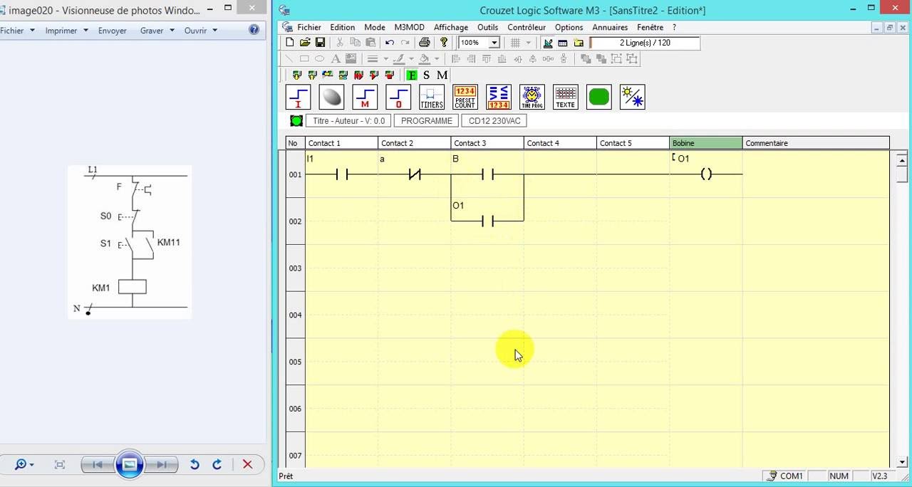 programmation d'un automate en langage ladder 1