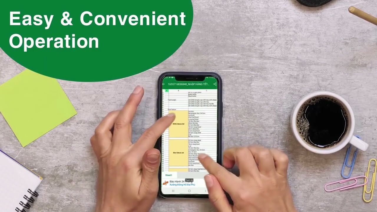 A1 Office best XLSX app for android | #edit