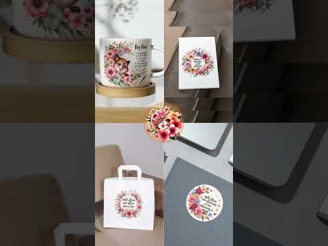 Flower Wreath Frame • Watercolor Clipart • 30 PNG • Transparent Background