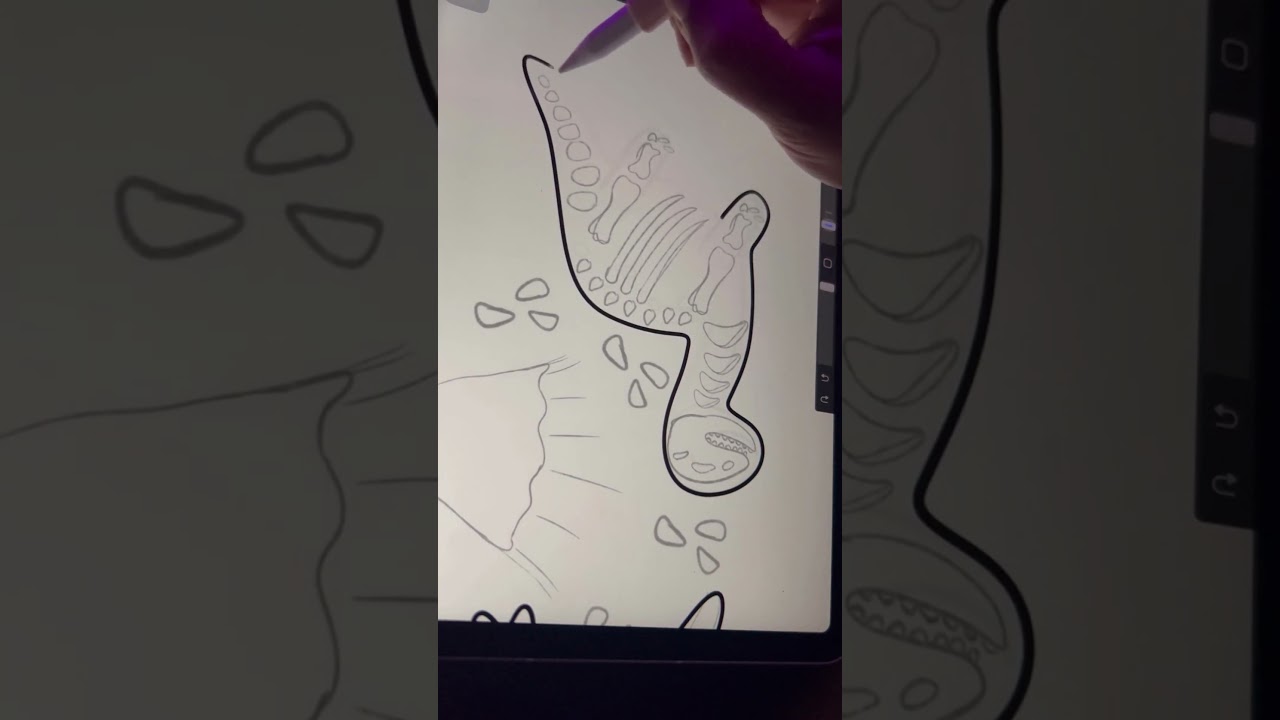 Seamless Pattern in Procreate | Dinosaur Repeat Pattern