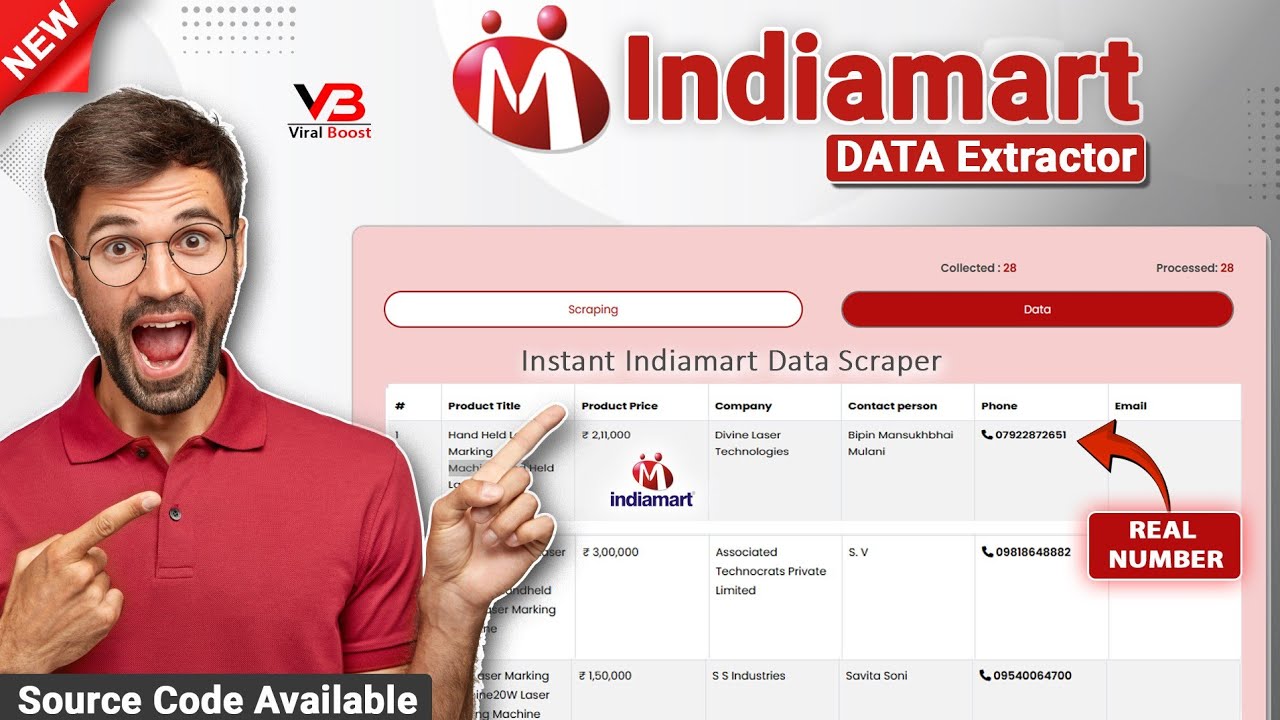How to Extract Data from Indiamart Indiamart leads extractor #indiamartextractor