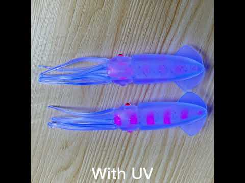 15cm UV Soft Squid Fishing Lures