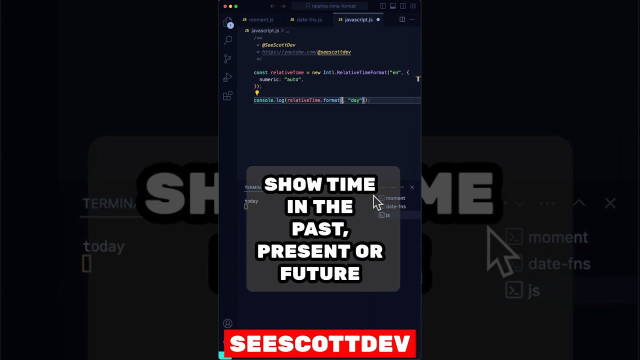 STOP using Moment JS and date-fns (for relative time)