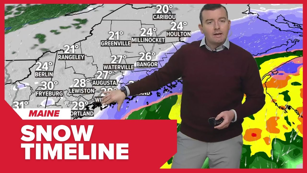 “Snowing at a pretty good rate” | Maine Snow Forecast & Timeline | Weather Impact Alert