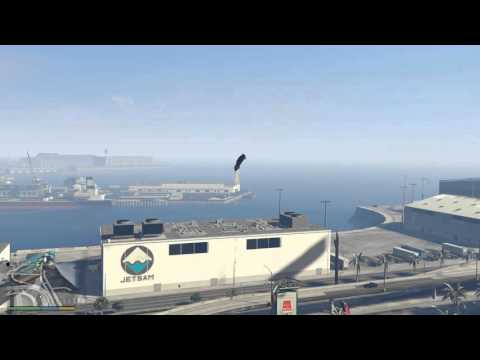 GTA 5 Stunt #41 +Map Location: Los Santos Airport, Circular Road East