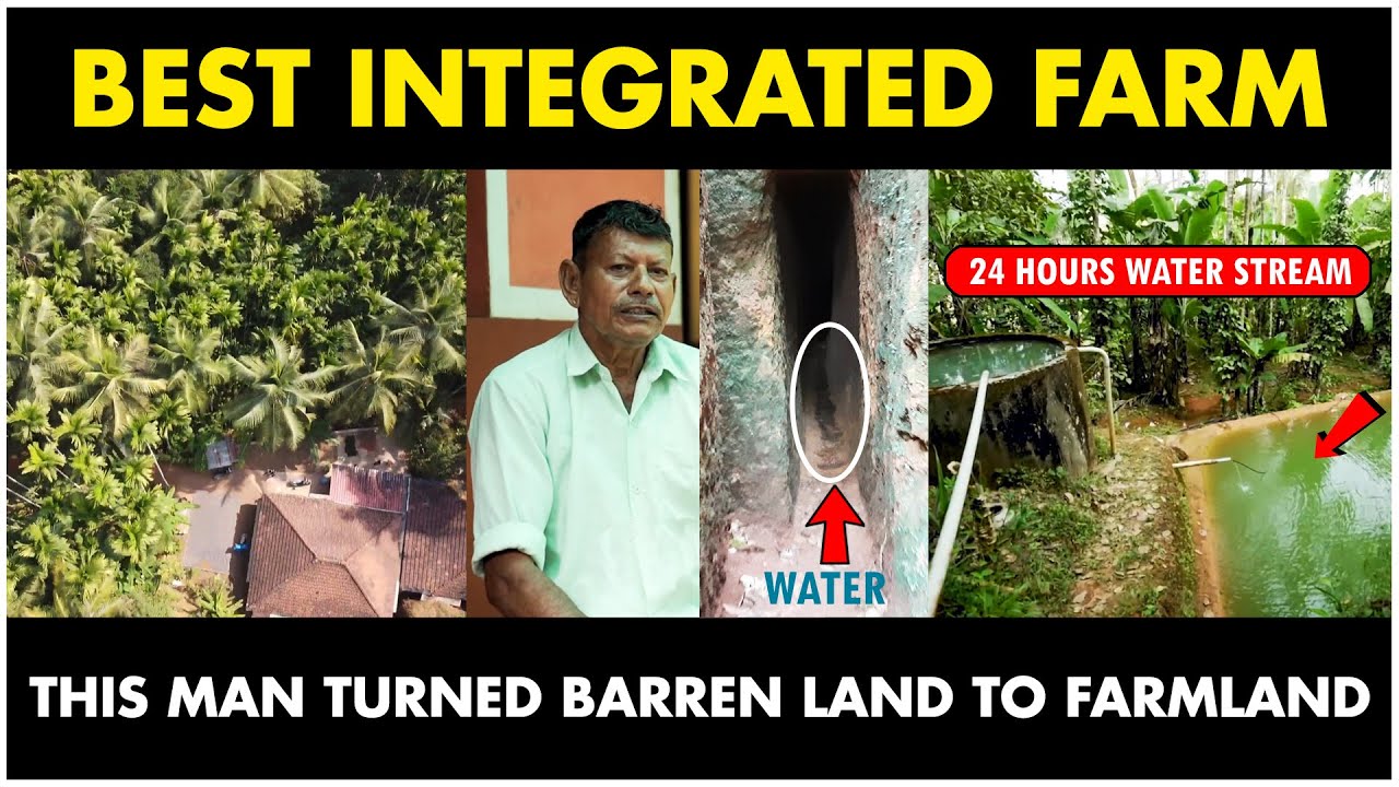 This Farmer developed world's Best INTEGRATED FARM | Zero-energy Micro-irrigation Agriculture