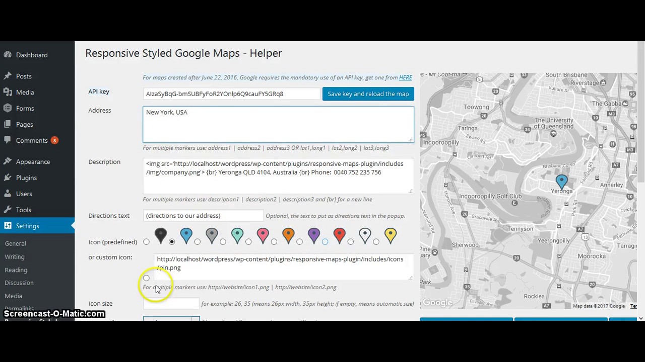 Responsive Styled Google Maps WordPress Plugin