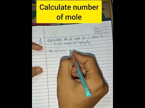 How to calculate number of mole , molecule