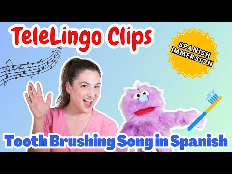 Brush Your Teeth with Lily | Tooth Brushing Song in Spanish | TeleLingo Clips