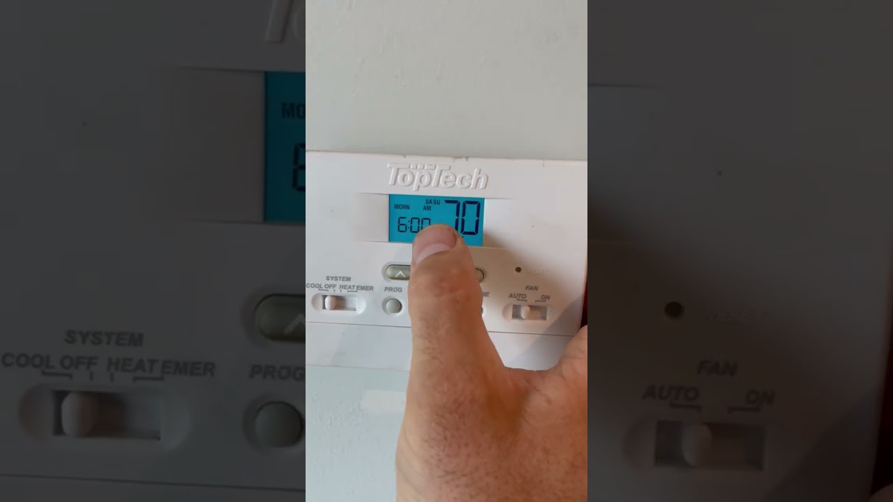 Atlas Apartments: How to program the TopTech thermostat?