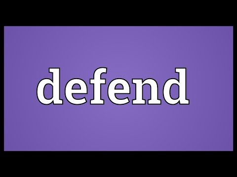 Defend Meaning