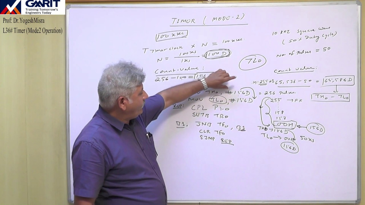 Lecture 36: Timer (Mode 2 Operation)