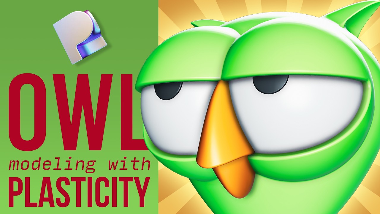 Cartoon Owl Modeling in Plasticity