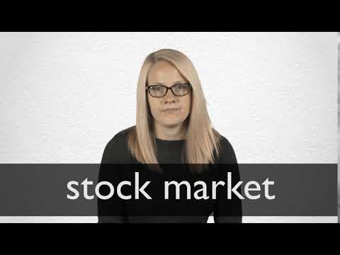 How to pronounce STOCK MARKET in British English