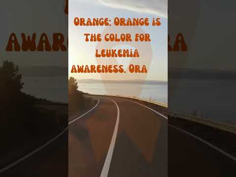 Title: "Embrace the Orange: Leukemia Awareness" Orange is the color of leukemia awareness