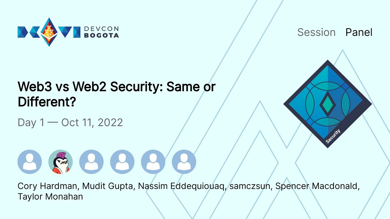 Web3 vs Web2 Security: Same or Different? · Devcon Archive: Ethereum Developer Conference