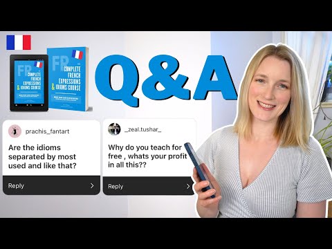 Q&A 🇫🇷📘 Expressions & Idioms Book Release - Get to Know Me