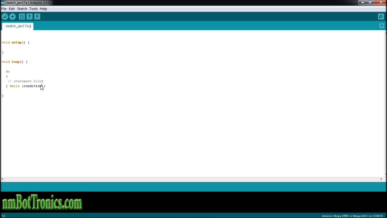 Arduino tutorial: While,  Do While loops - an alternative to the if /else statement