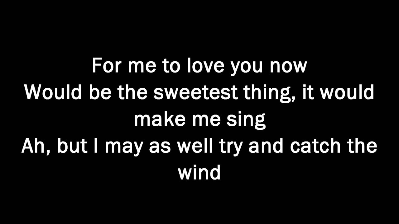 Donovan - Catch The Wind with Lyrics