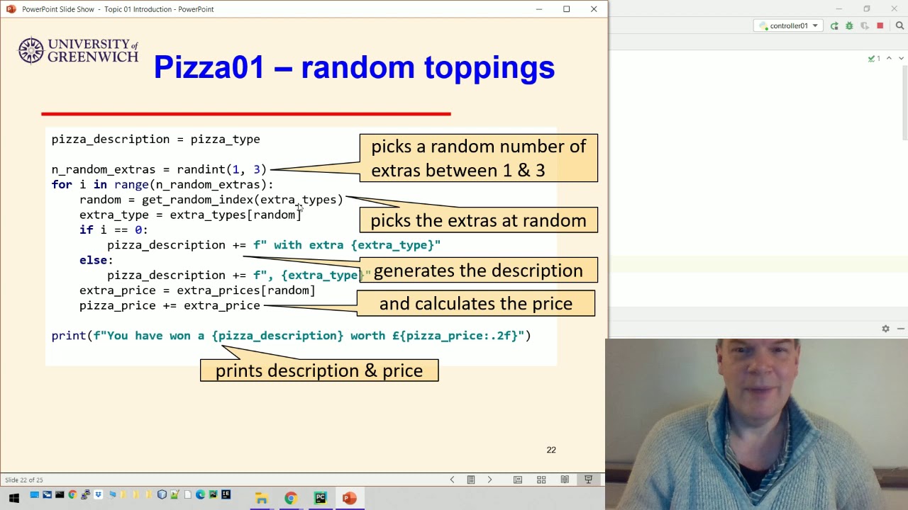 OO Python 01-5: Introduction - Pizza example