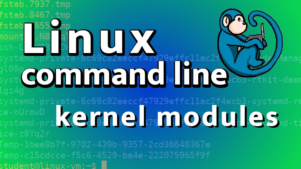 Loadable Kernel Modules - basic introduction and tutorial of module commands.