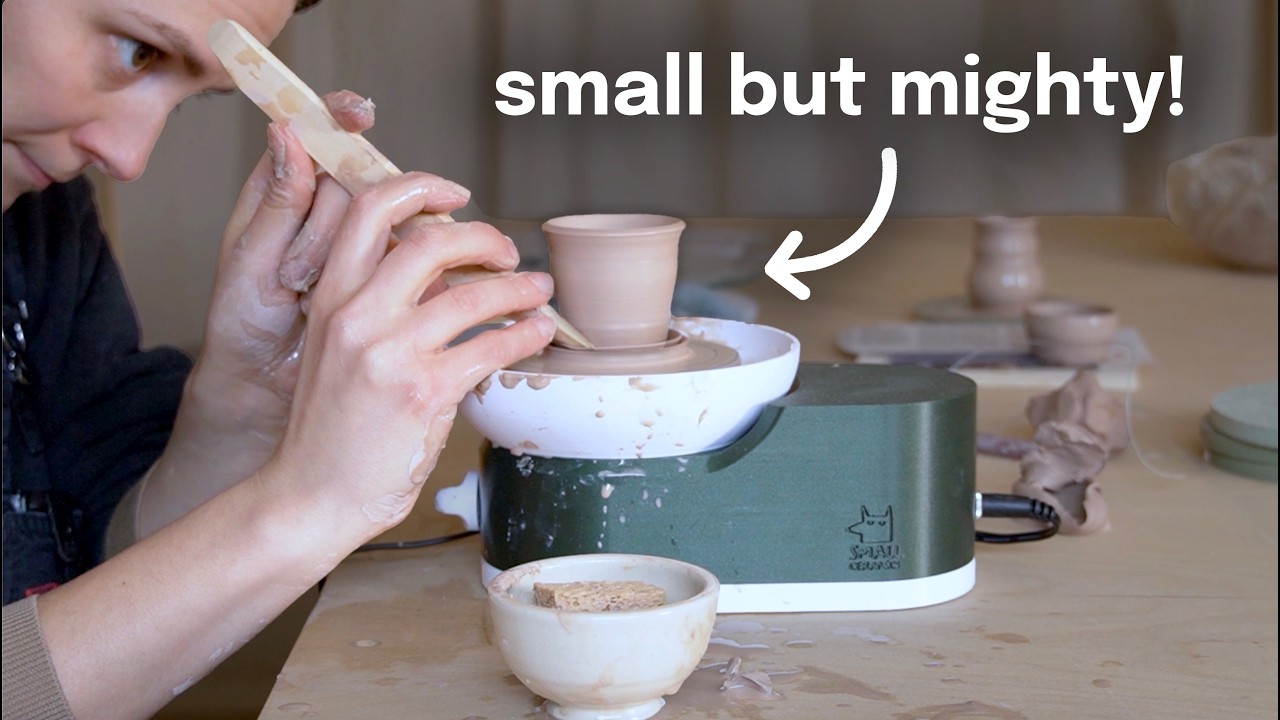 I tested the most powerful wheel for tiny pottery