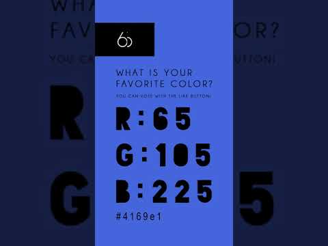 Royal Blue - WHAT IS YOUR FAVORITE COLOR? - (SHORTS)