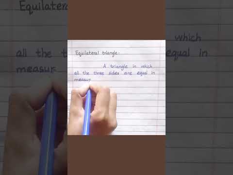 Equilateral triangle #shorts