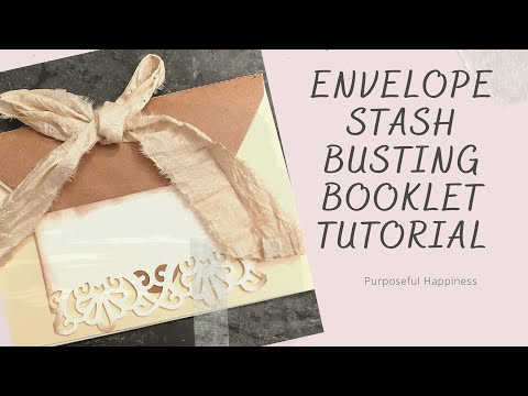 Easy Junk Journal Envelope Stash Busting Booklet Ephemera Gifts