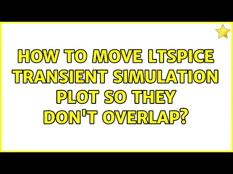 How to move LTspice transient simulation plot so they don't overlap? (3 Solutions!!)