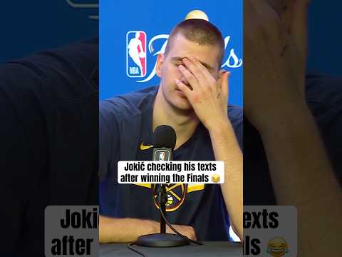 When Jokić saw all the unread messages 🤣