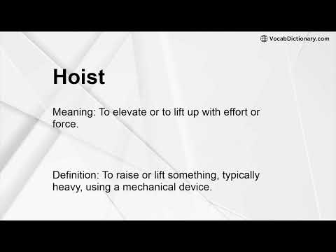 Hoist Meaning