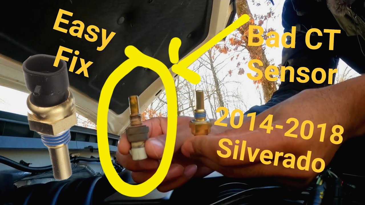 Coolant temperature sensor replacement for 2014-2018 Silverado 1500