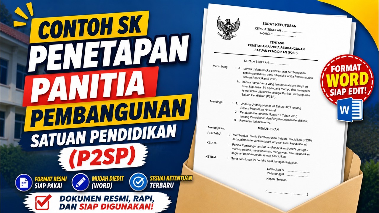 🔥 Example of the Latest P2SP Determination Decree (Word Format Ready to Edit!)