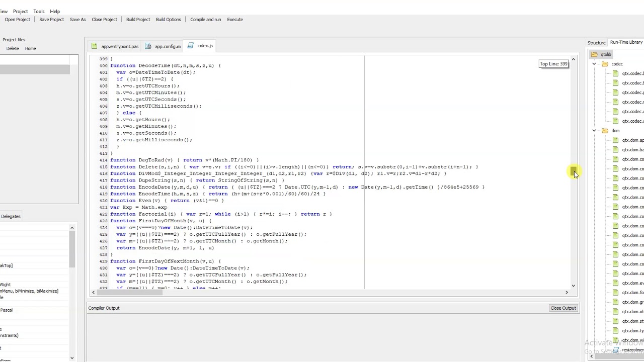 Quartex Pascal IDE and Compiler