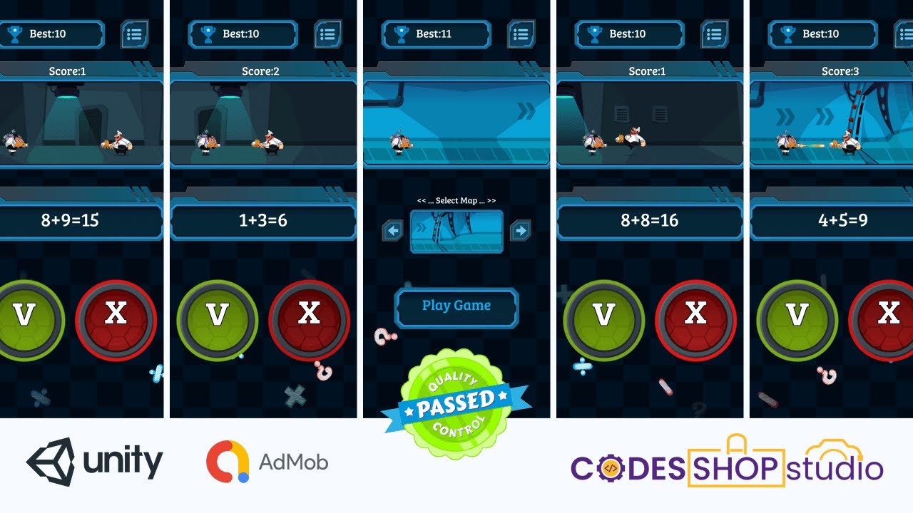Creazy Math | Math | Unity source code | 100% tested