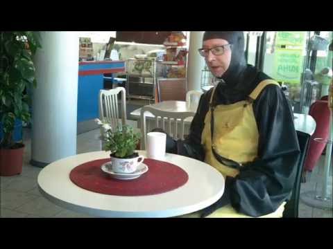 black and yellow latex in a cafeteria