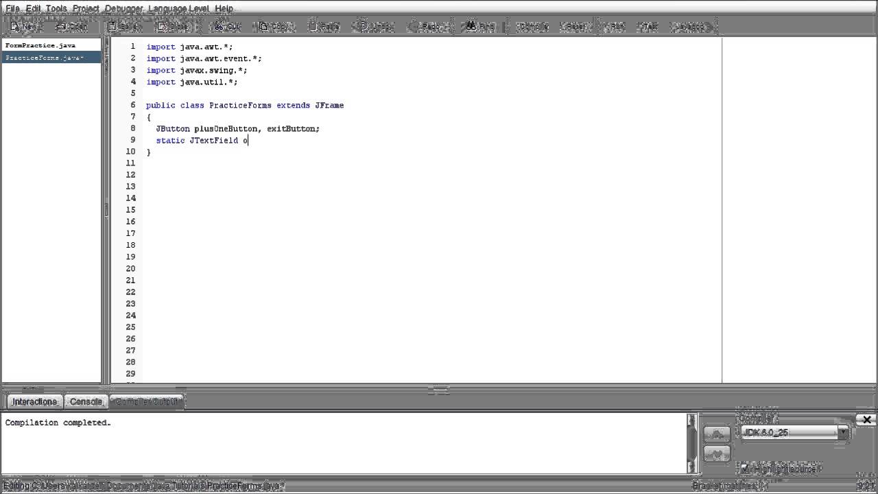 Java Intermediate Programming Tutorial #4 - Forms I