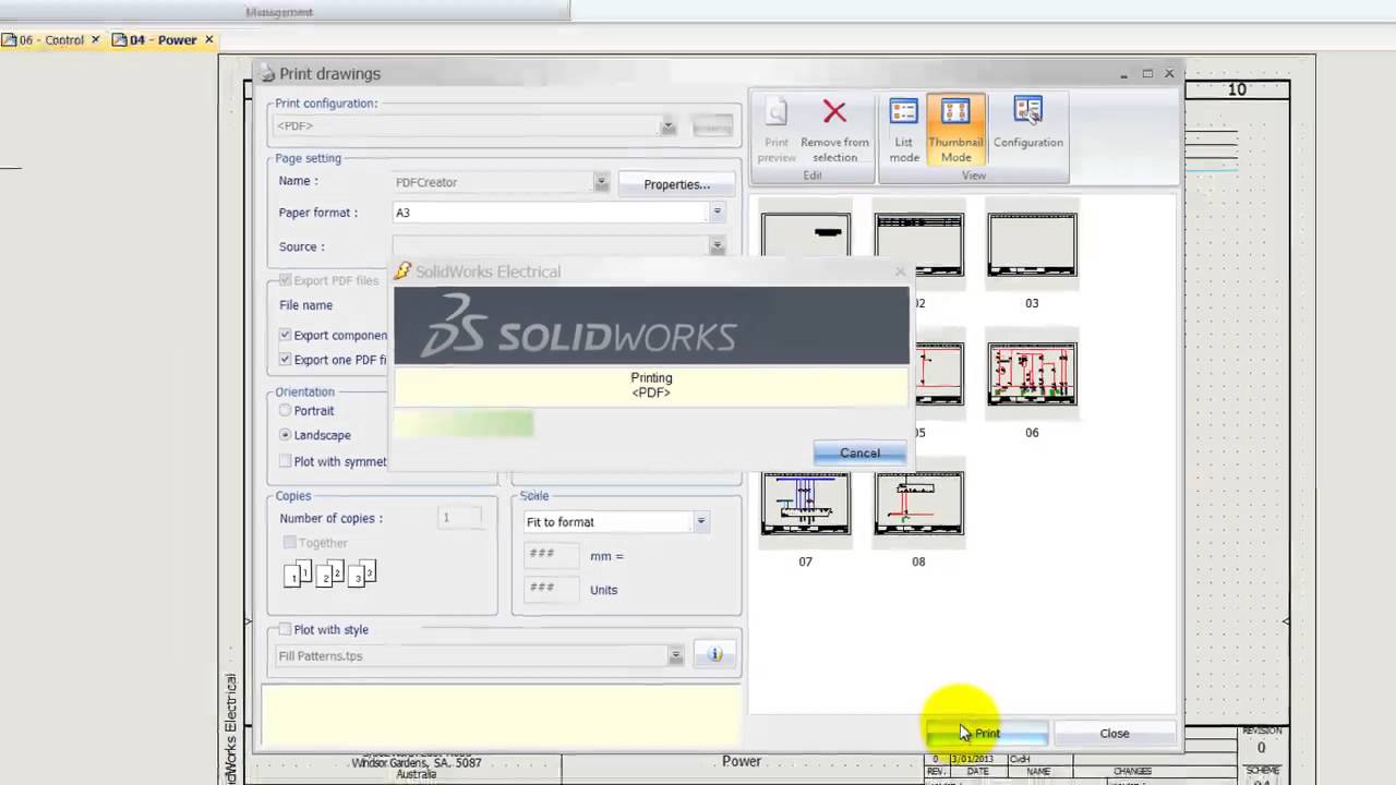 15. SolidWorks Electrical - How to Export to PDF