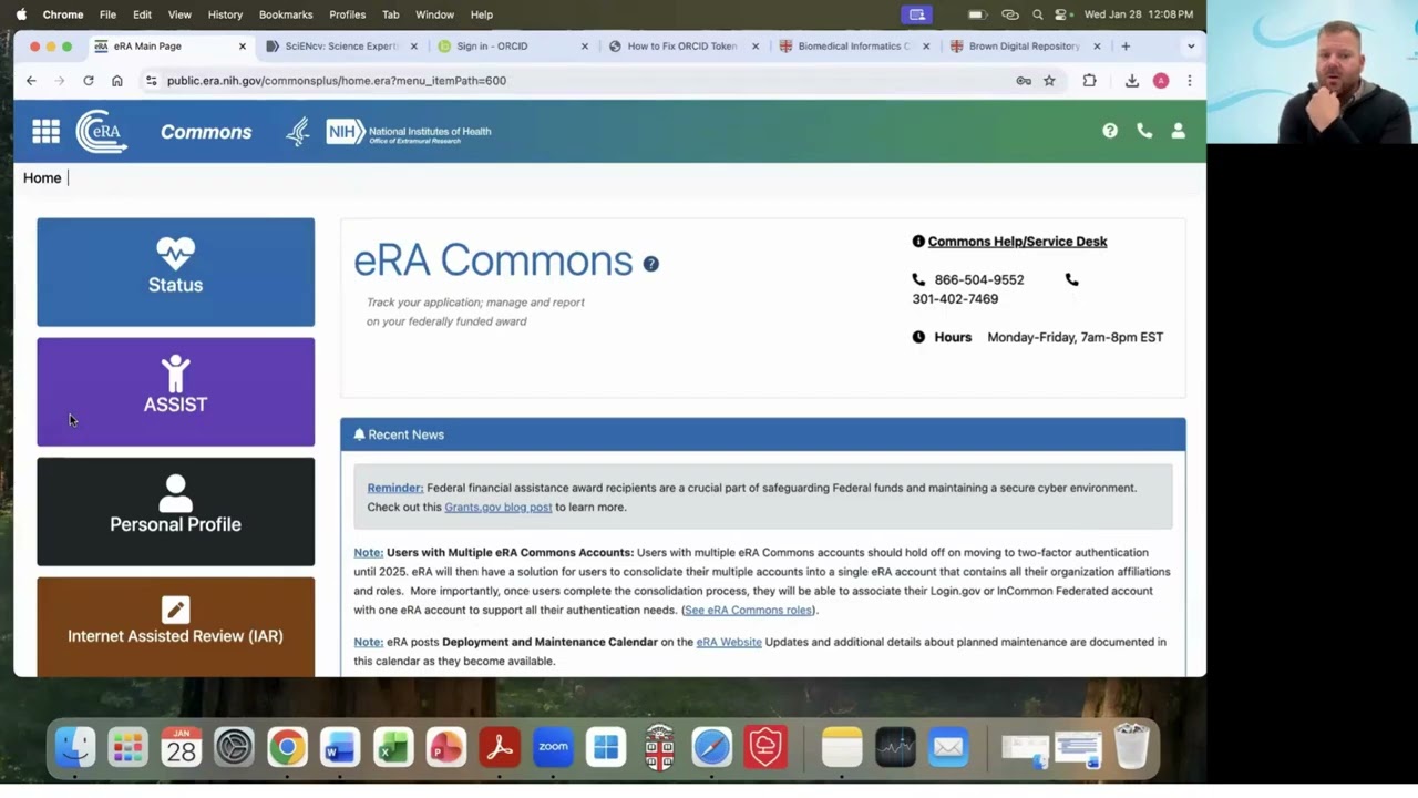 Using SciENcv to Create a NIH Biographical Sketch Common Form