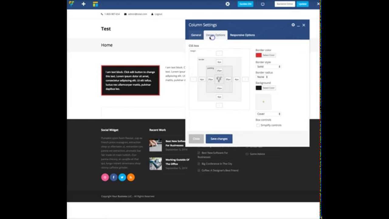 Styling Columns In The Drag&Drop VC Composer - Total WordPress Theme