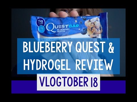 Vlogtober day 18: Blueberry quest and hydrogel review