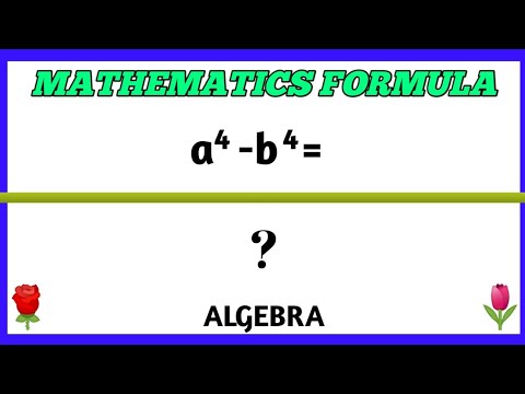 Mathematics Formula // a4-b4=? // Algebra // Did you know?
