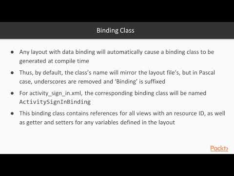 Learn Android App Compatibility the Complete K to P Guide Data Binding Library | packtpub com ...